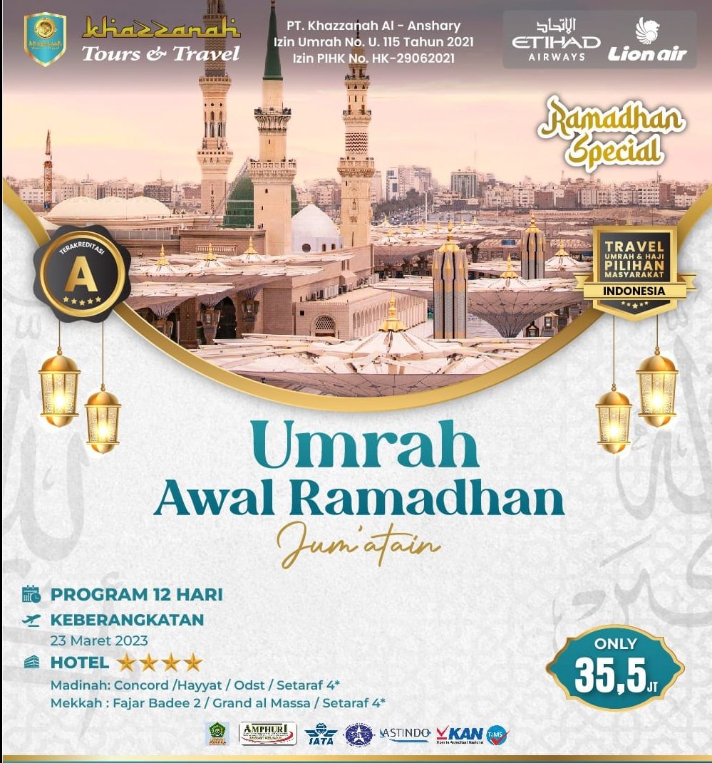 Paket Umroh Ramadhan 2023 - Khazzanah Tours